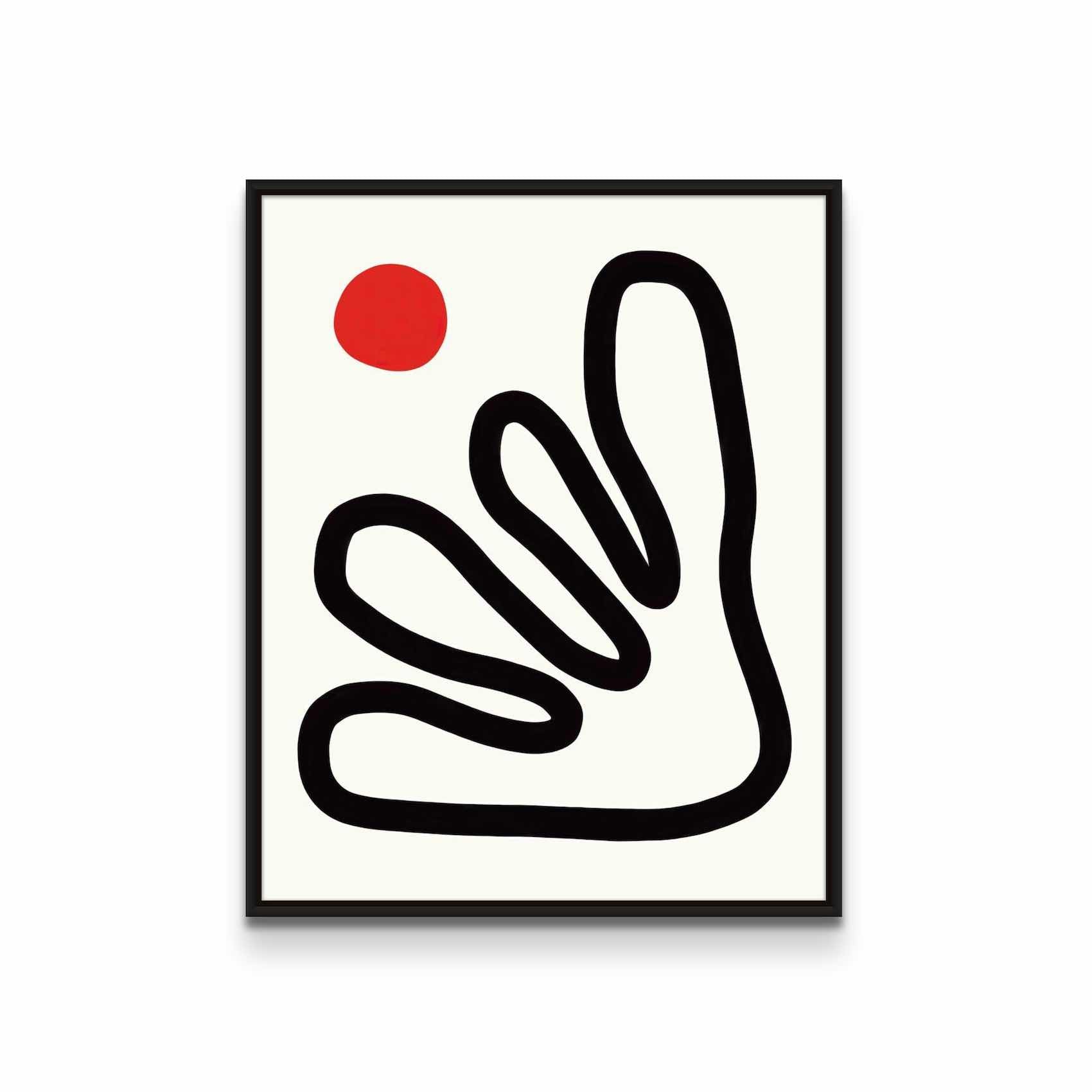 Black and Red II – Pigment Plus Canvas