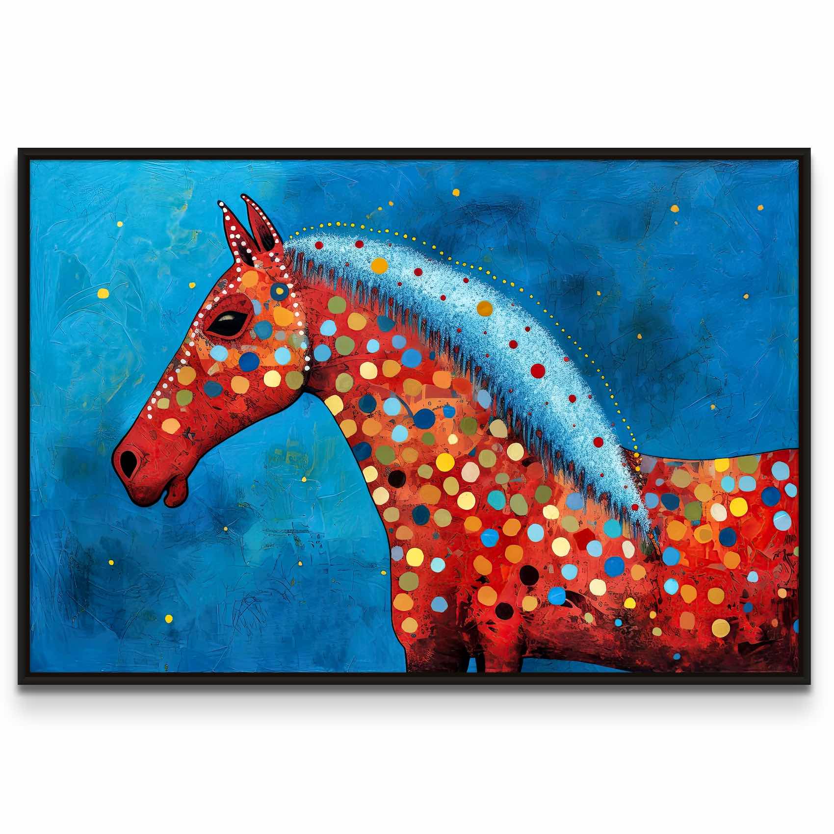 Painted Red Pony – Pigment Plus Canvas